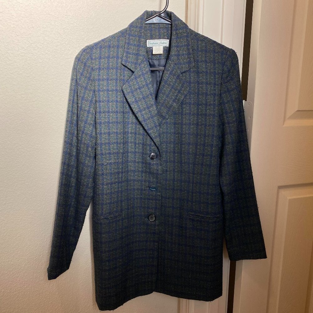 Vintage Stephanie Andrews Tweed Suit Jacket - Gem